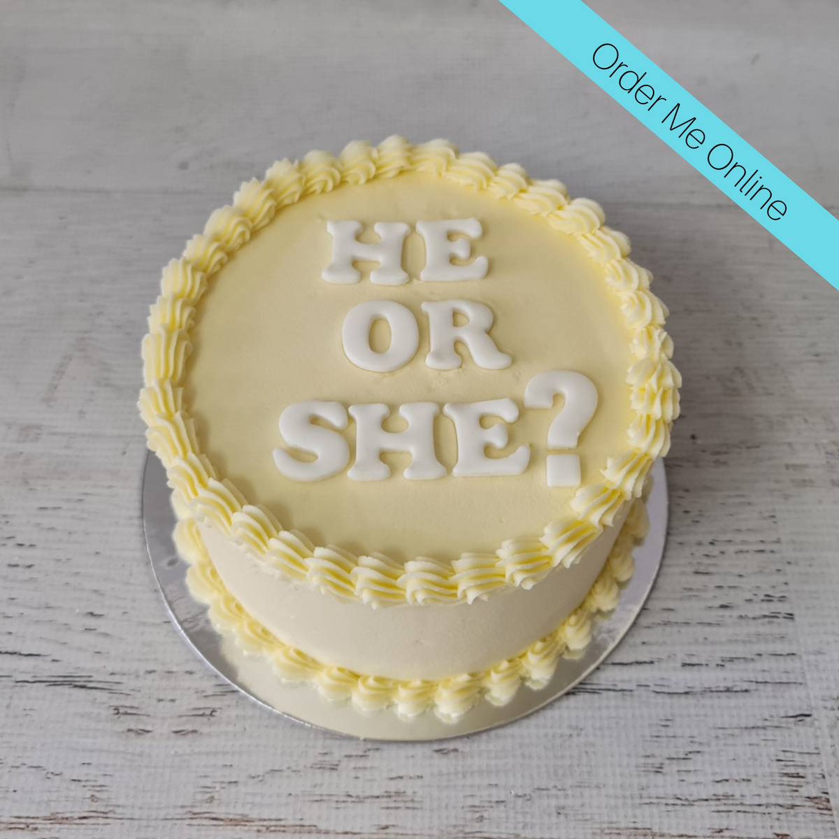 He or She Reveal – Celebration Cakes- Cakes and Decorating Supplies, NZ