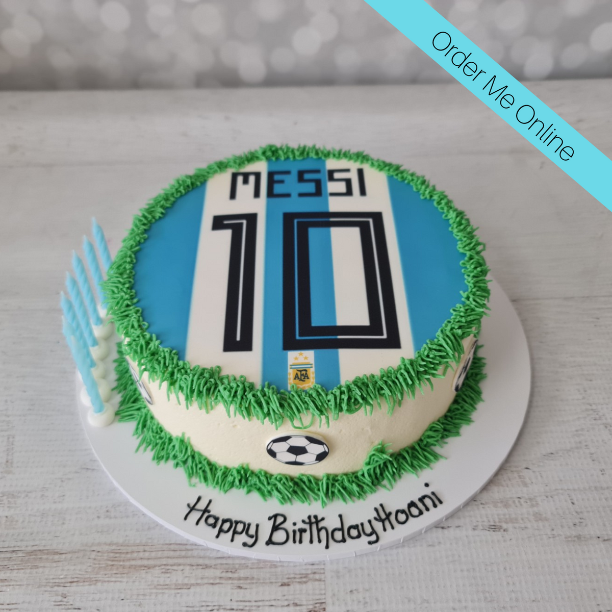 Messi – Celebration Cakes- Cakes and Decorating Supplies, NZ
