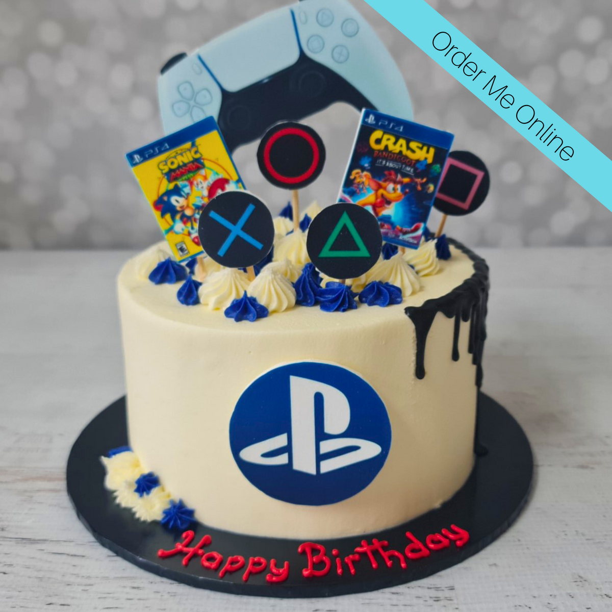 Playstation Cake – Celebration Cakes- Cakes and Decorating Supplies, NZ