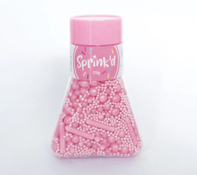 Sprink'd Mix- Pink – Celebration Cakes- Cakes and Decorating Supplies, NZ