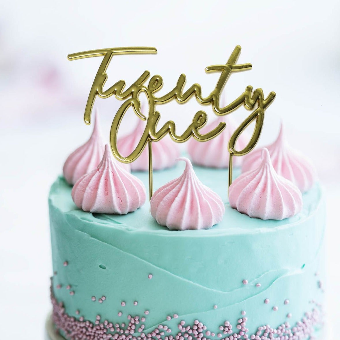 Twenty One Topper- Gold Metal – Celebration Cakes- Cakes and Decorating ...